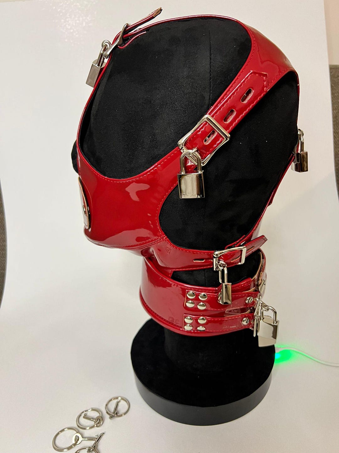 PVC Octopus Mask With 8 Lockable Buckles and 8 Padlocks - Etsy