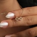 14K Solid Gold Diamond Infinity Necklace, Forever Symbol Charm, Dainty ...