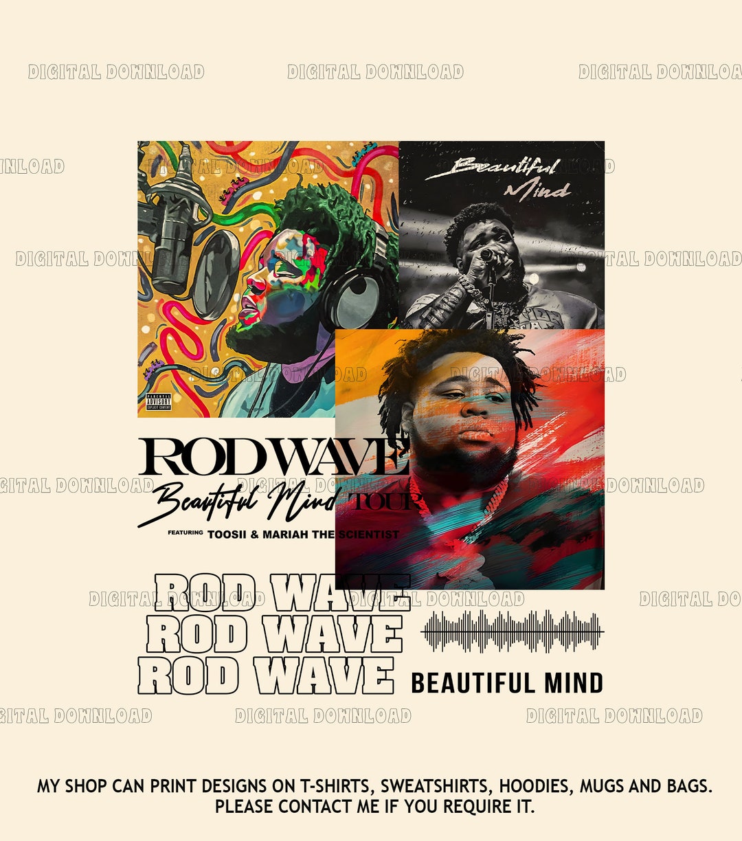 Rod Wave , 4 SVG and PNG of Rod Wave Silhouette, Rap, Hip-hop, Great ...