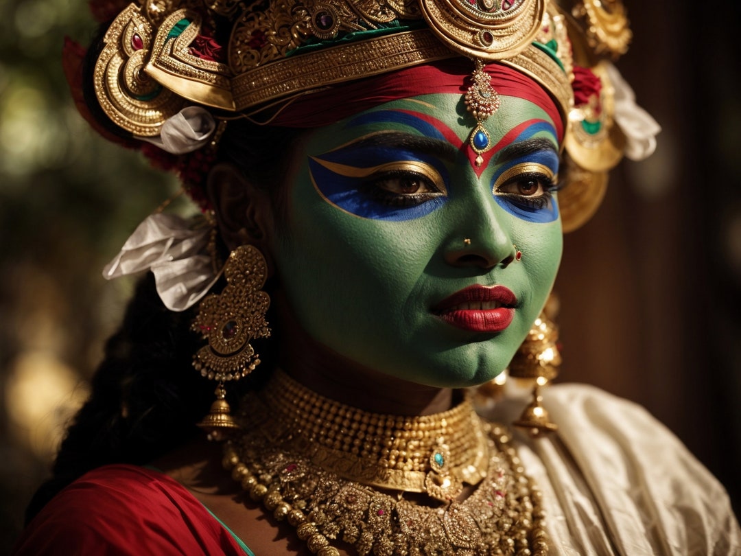Female Kerala Katha Kali Dancer - Etsy