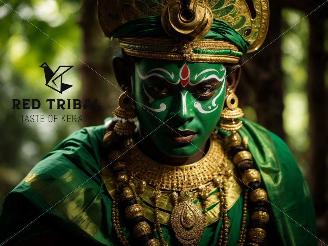 Kathakali in Green - Etsy