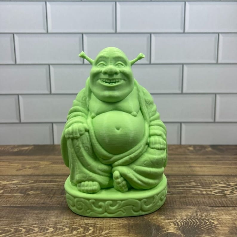Buddha Shrek Statue - Etsy