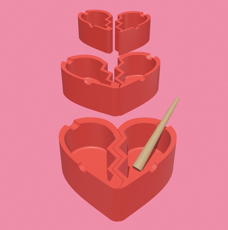 Broken Heart Ashtray - Etsy
