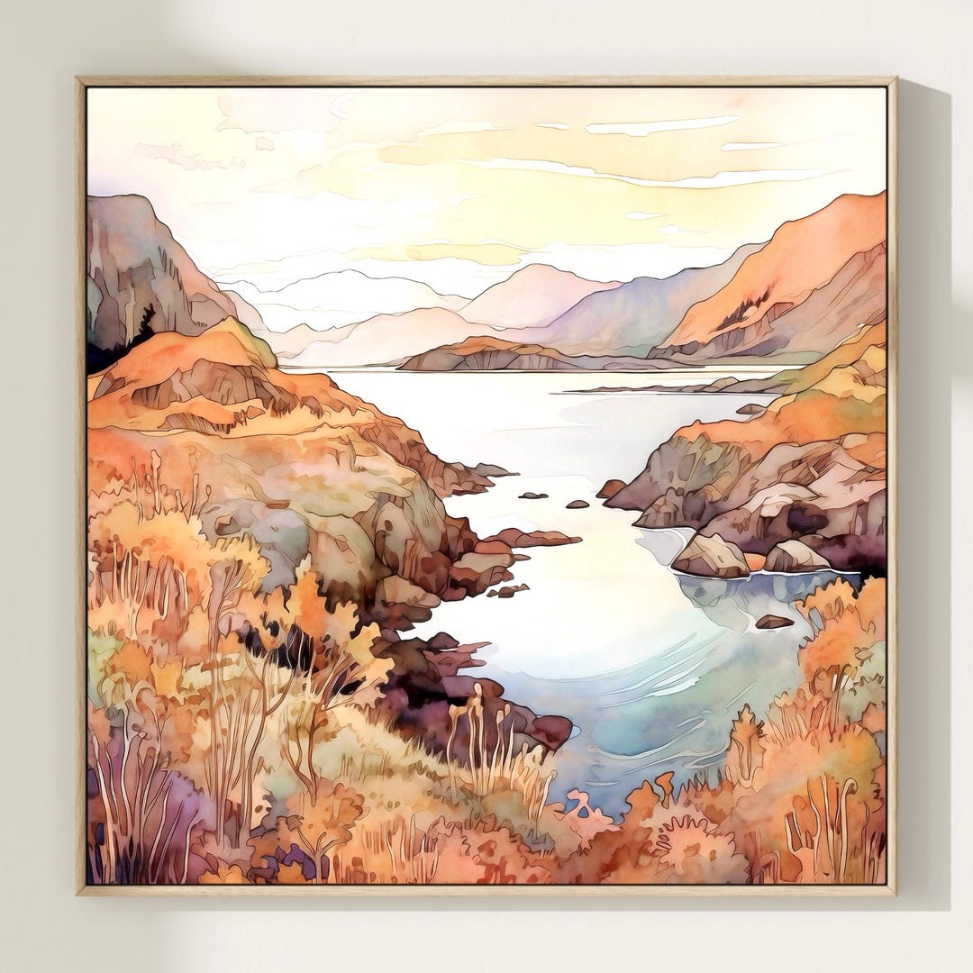 Kodiak Island Watercolor Art Print: Alaska Landscape Poster - Etsy