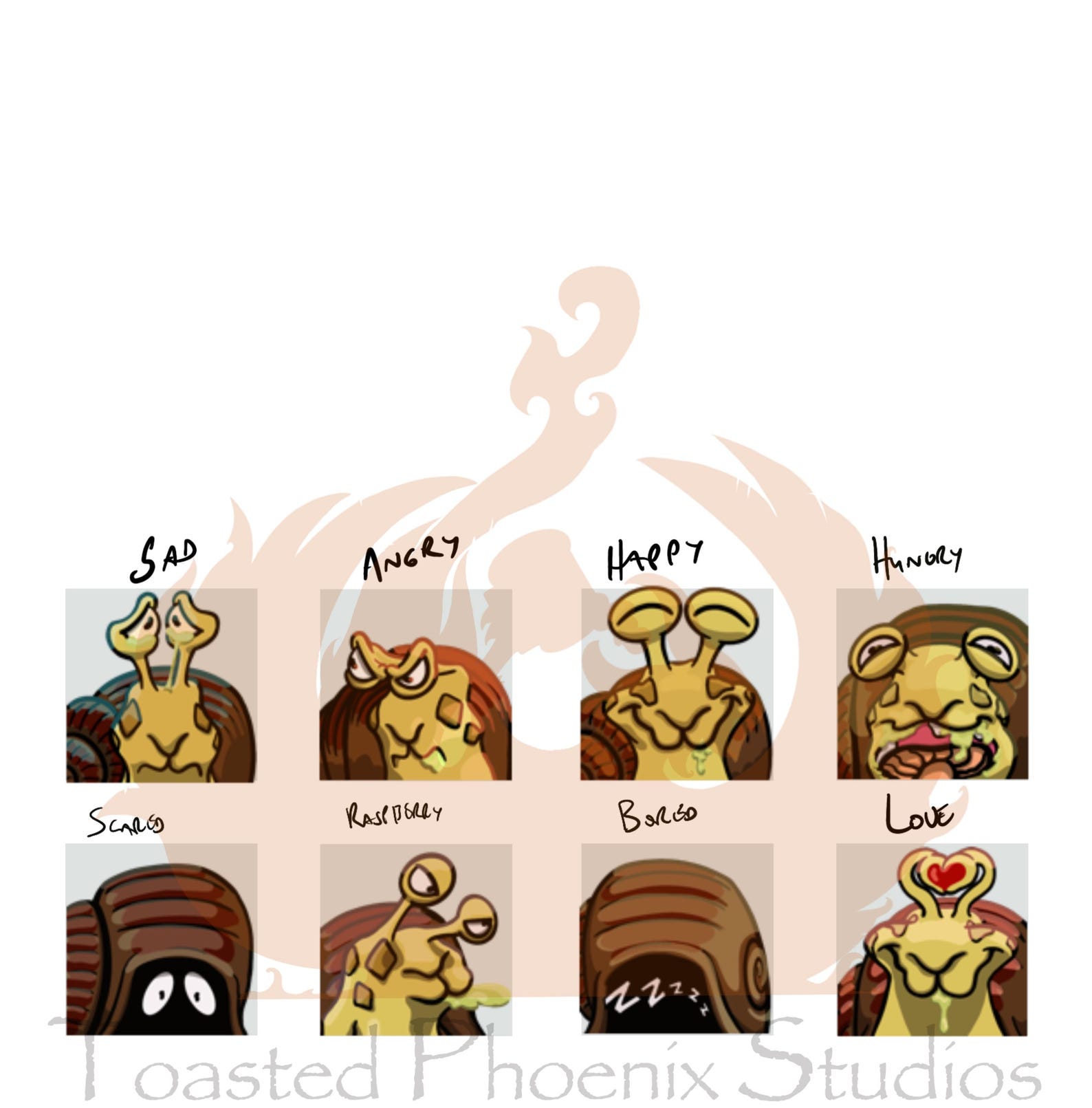 Wee People Toulouse Sad Snail Emojis - Etsy