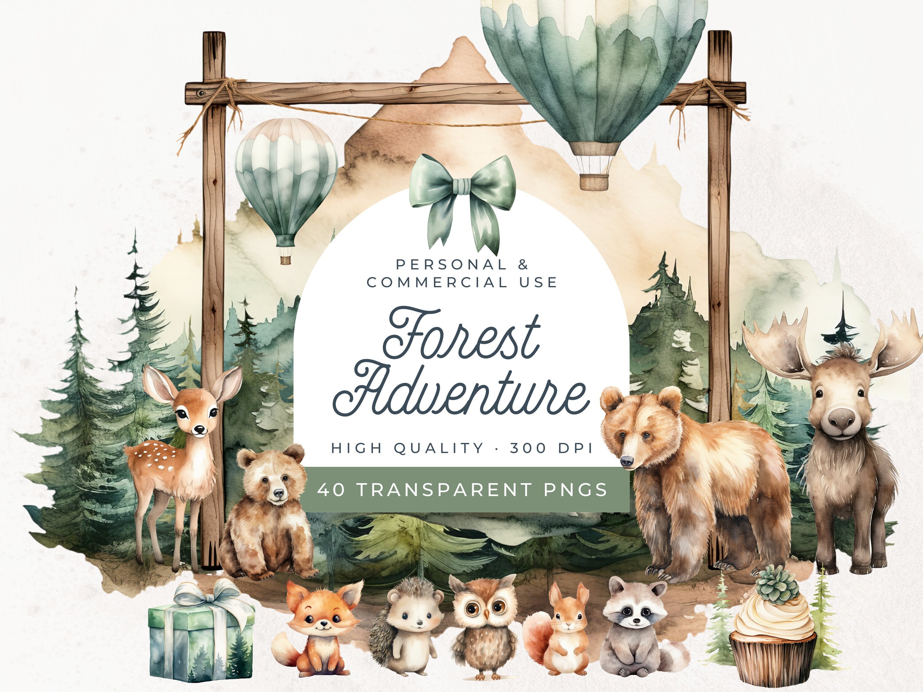 Forest Animal Page Border