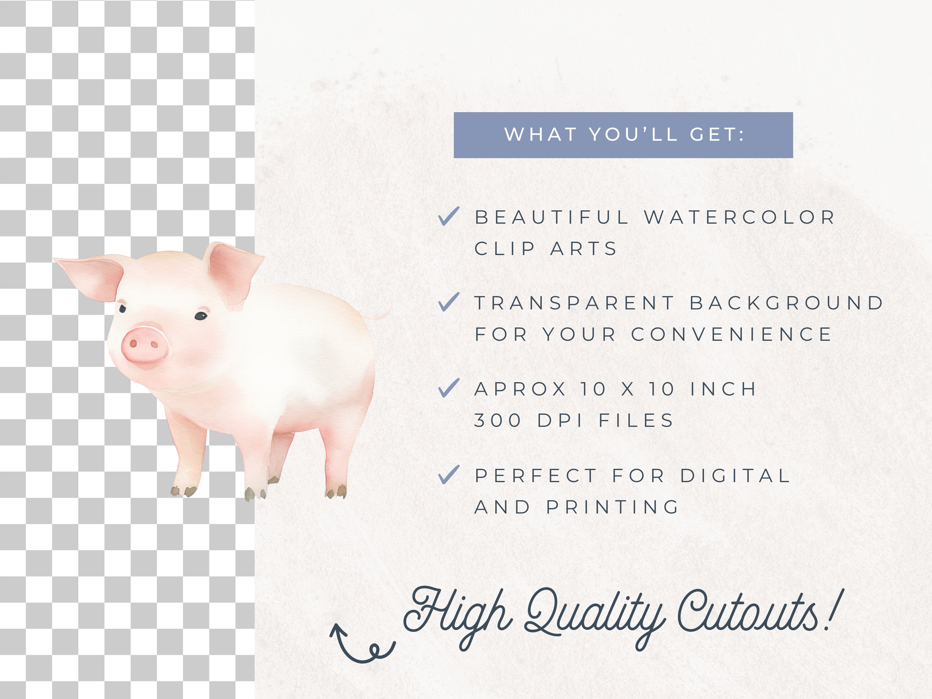 Watercolor Happy Farm Clipart, Cute Barn PNG Digital Illustration ...