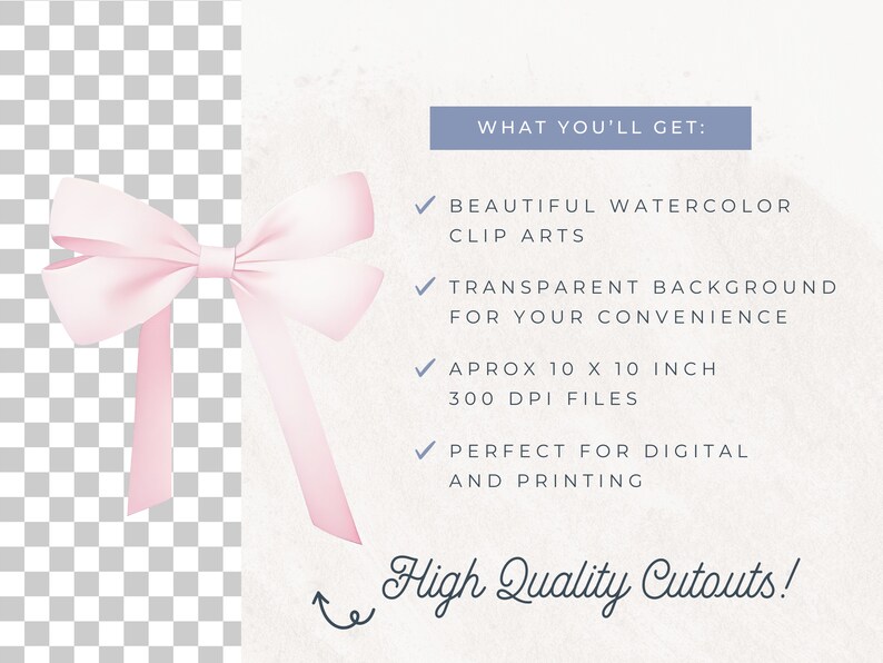 Pink Ribbon Bow Clipart, Girl Coquette, Watercolor Pink Bow, PNG ...