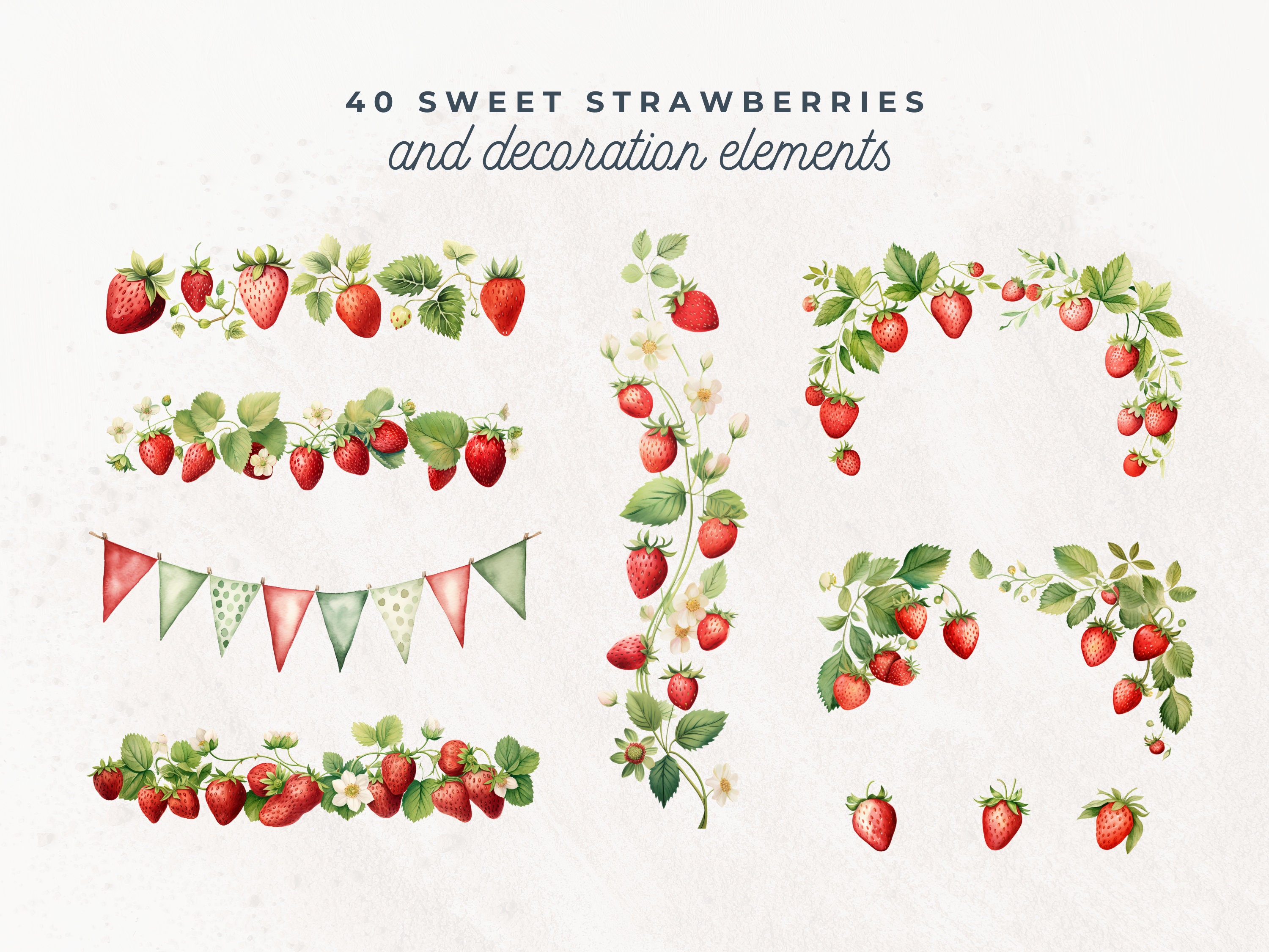 Strawberries Clipart, Berry Sweet Baby Shower, Strawberry Wreath ...