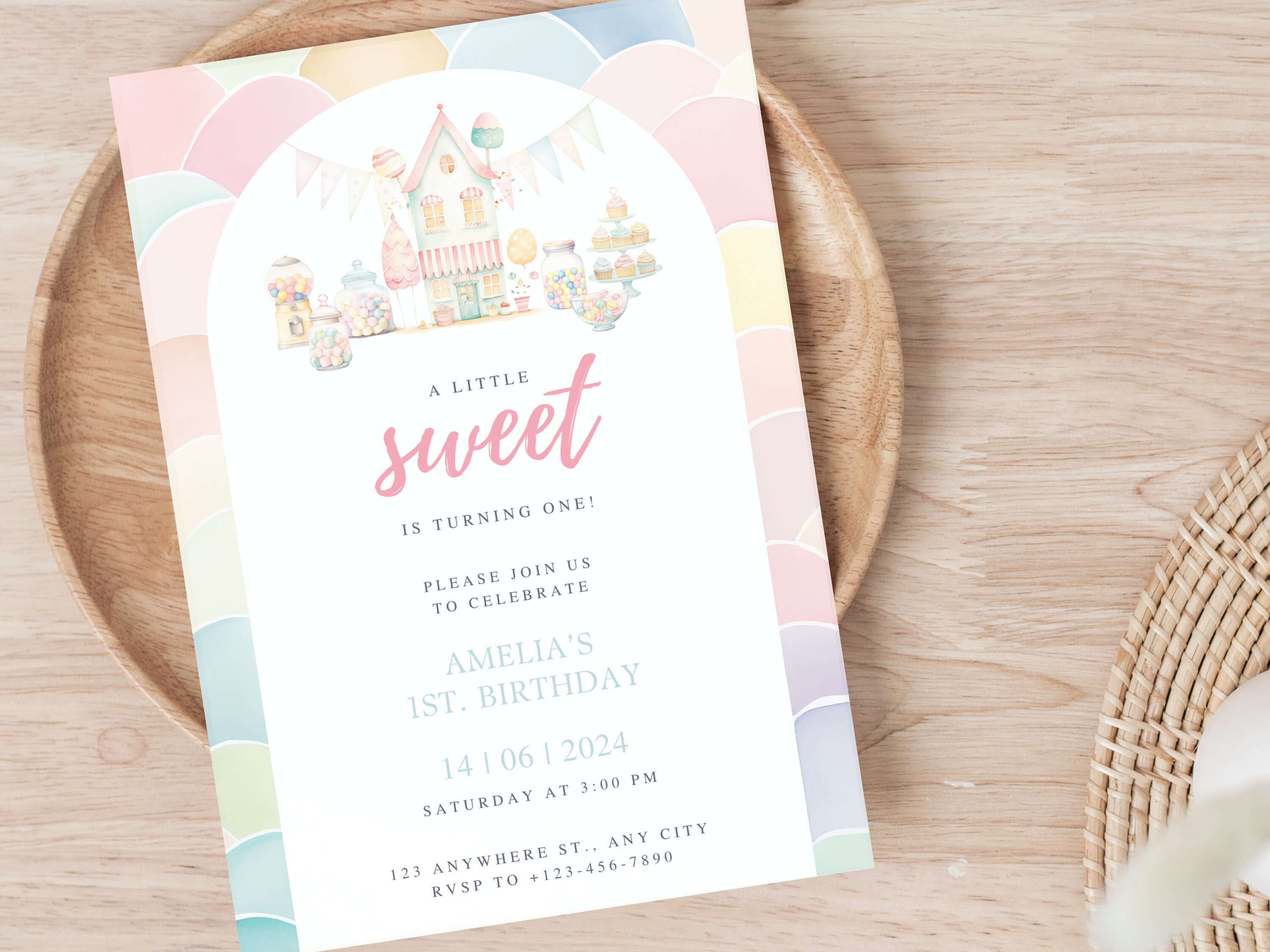 Pastel Candyland Clipart Set, Watercolor Sweets Clipart, Cake Pop ...