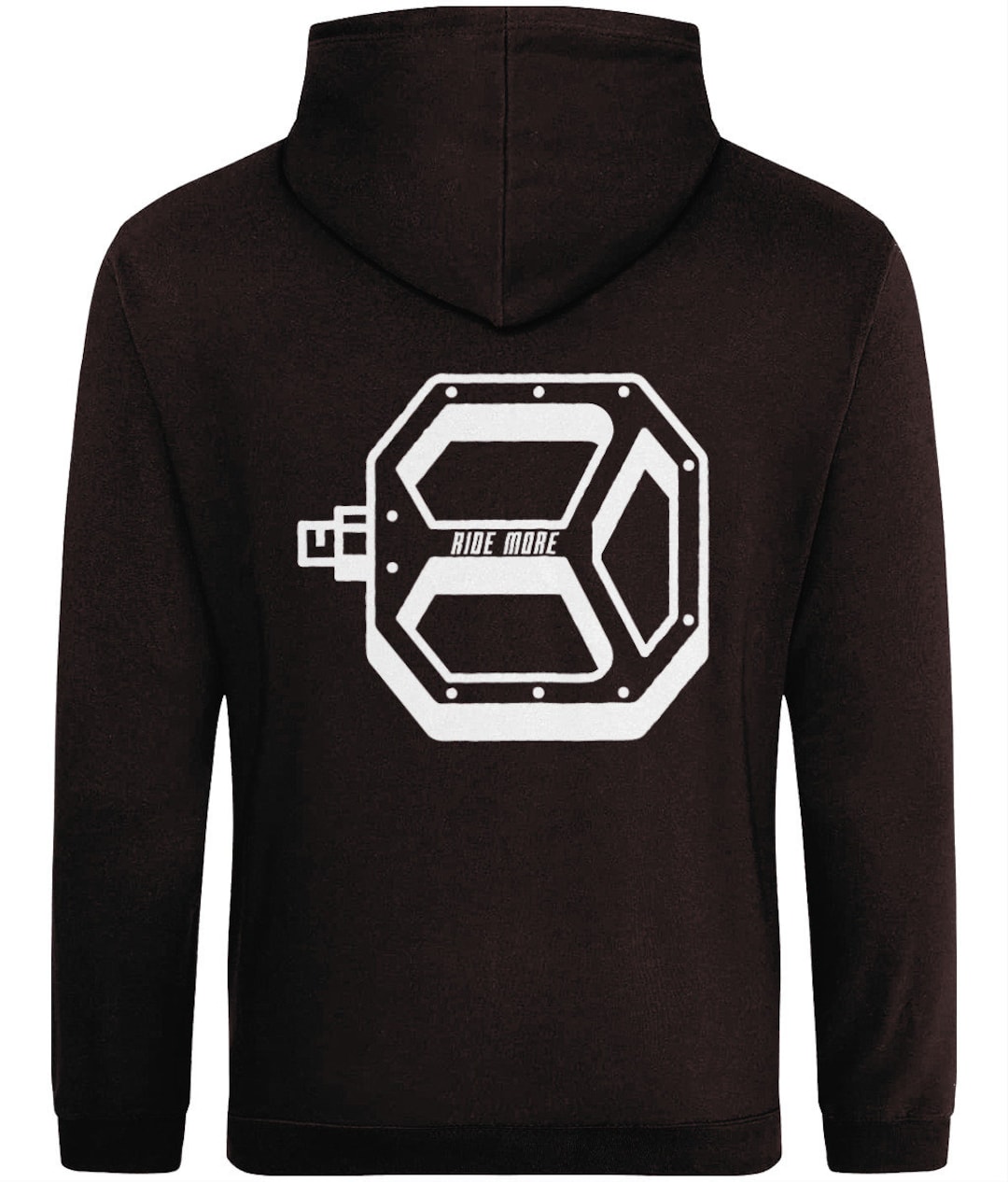 Ride More 'pedal' Hoodie (dark Colours) Mens Gift Cycling Hoodie ...