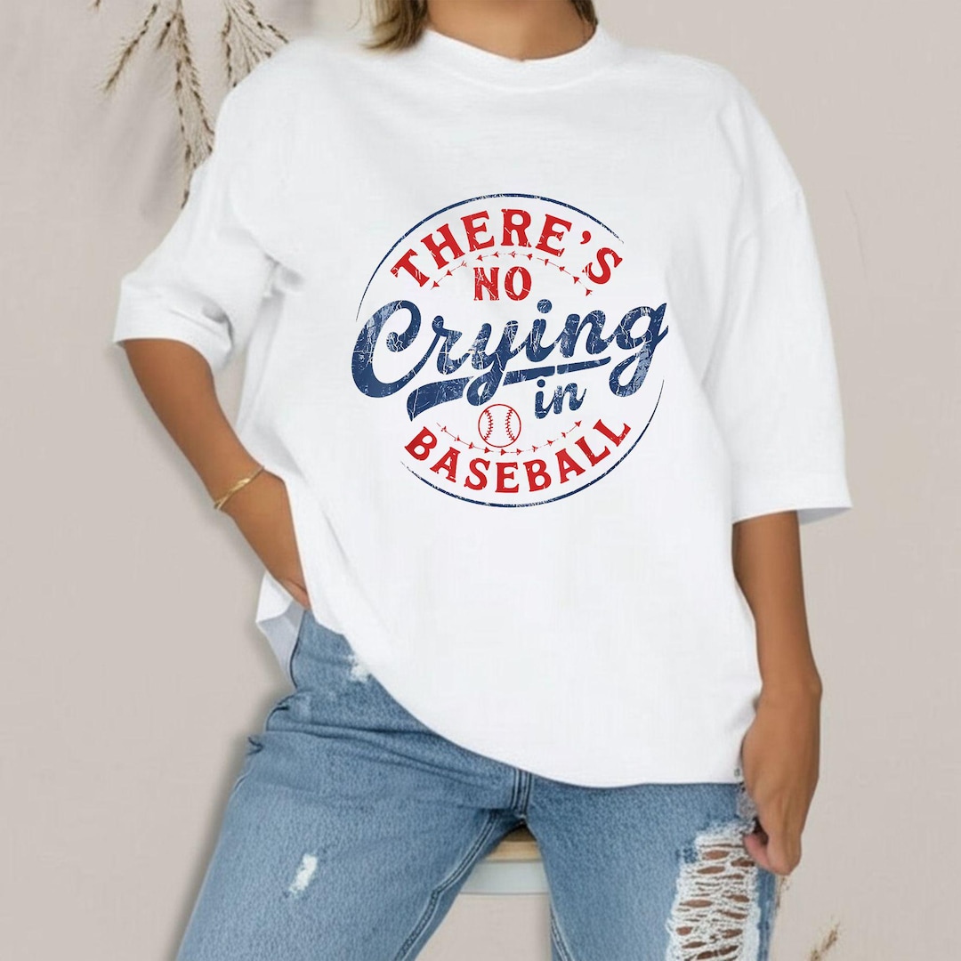 Vintage There is No Crying in Baseball Funny Game Day Baseball Mom ...