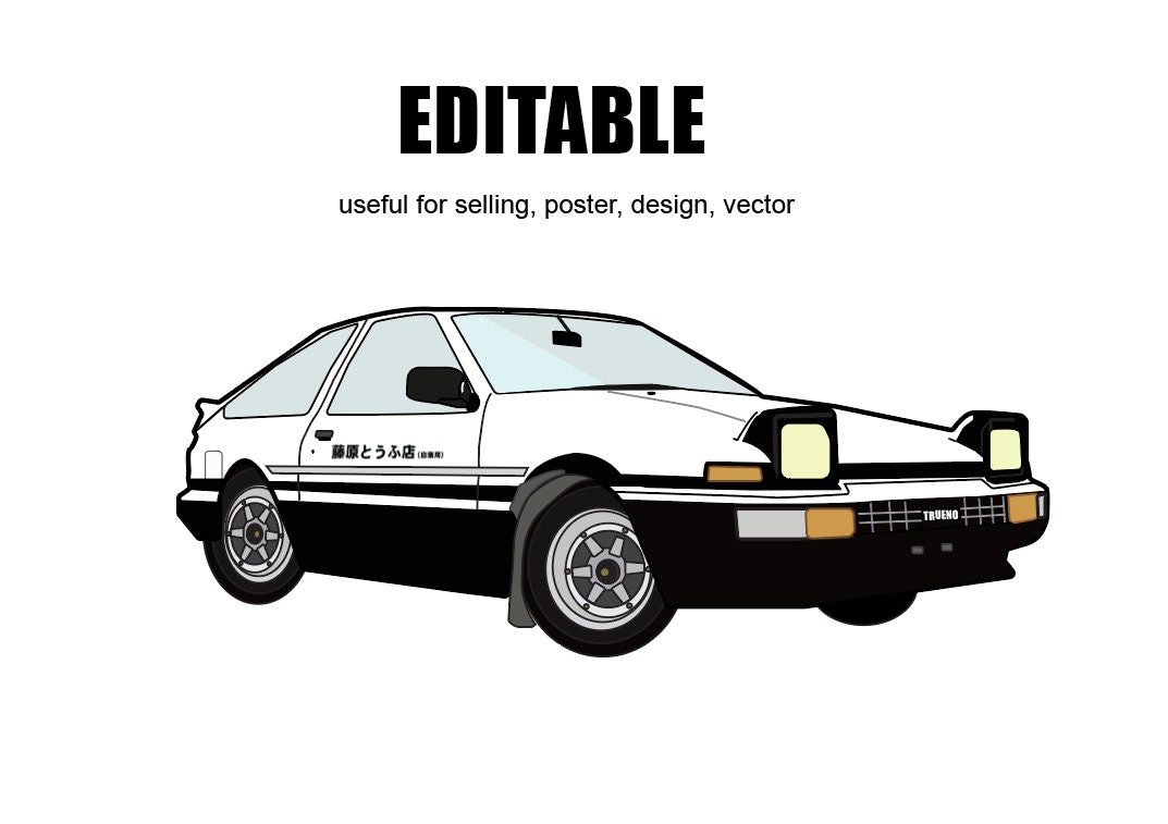 AE86 Vector| Initial D| Initial D AE86| Fujiwara Takumi Car| Vector ...
