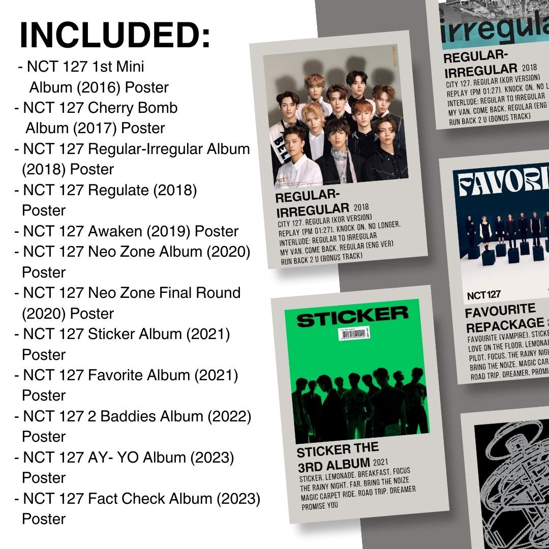 NCT 127 Album Poster, Kpop Album Poster, Printable Poster, NCT 127 ...