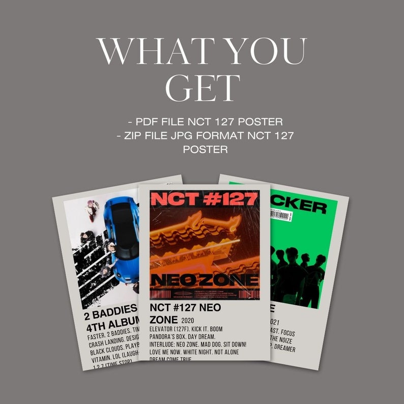 NCT 127 Album Poster Kpop Album Poster Printable Poster NCT - Etsy
