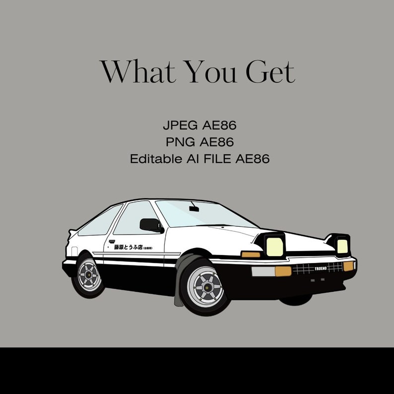 AE86 Vector| Initial D| Initial D AE86| Fujiwara Takumi Car| Vector ...