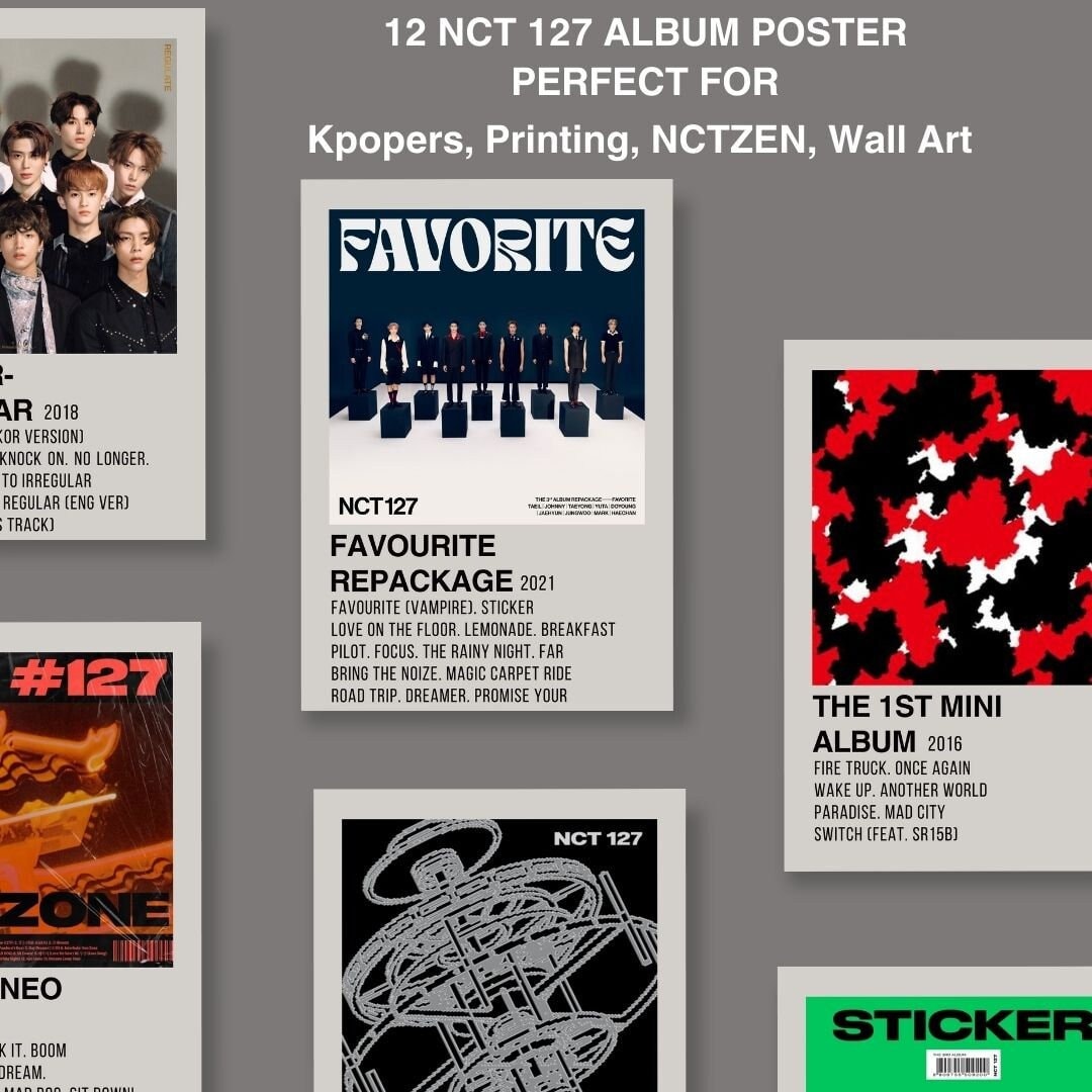 NCT 127 Album Poster, Kpop Album Poster, Printable Poster, NCT 127 ...