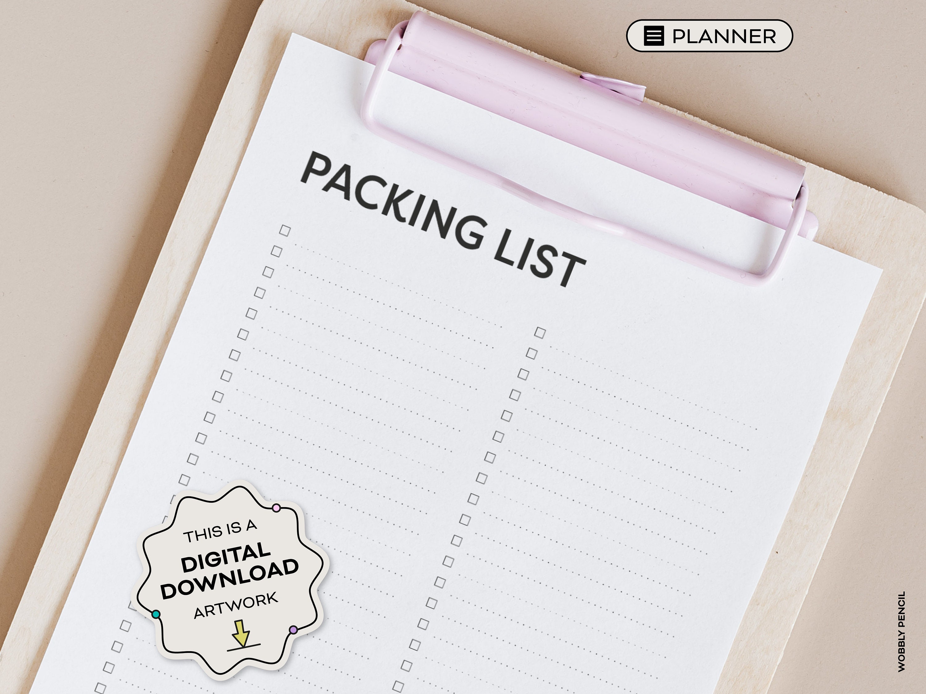 Minimalist Printable Packing List Travel Organizer Printable Trip ...