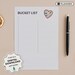 Printable Bucket List Illustrated Personal Planner Life - Etsy