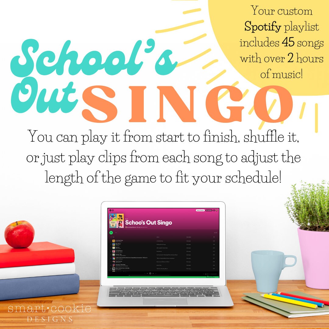 School's Out Singo Musical Bingo Game Printable for All Ages Classroom ...