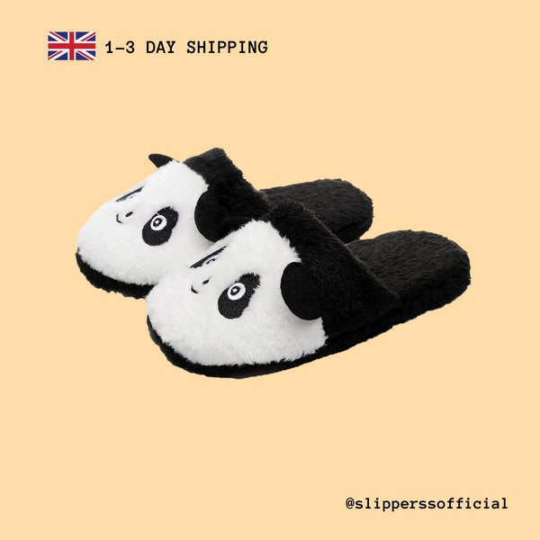 Panda Slippers - Etsy