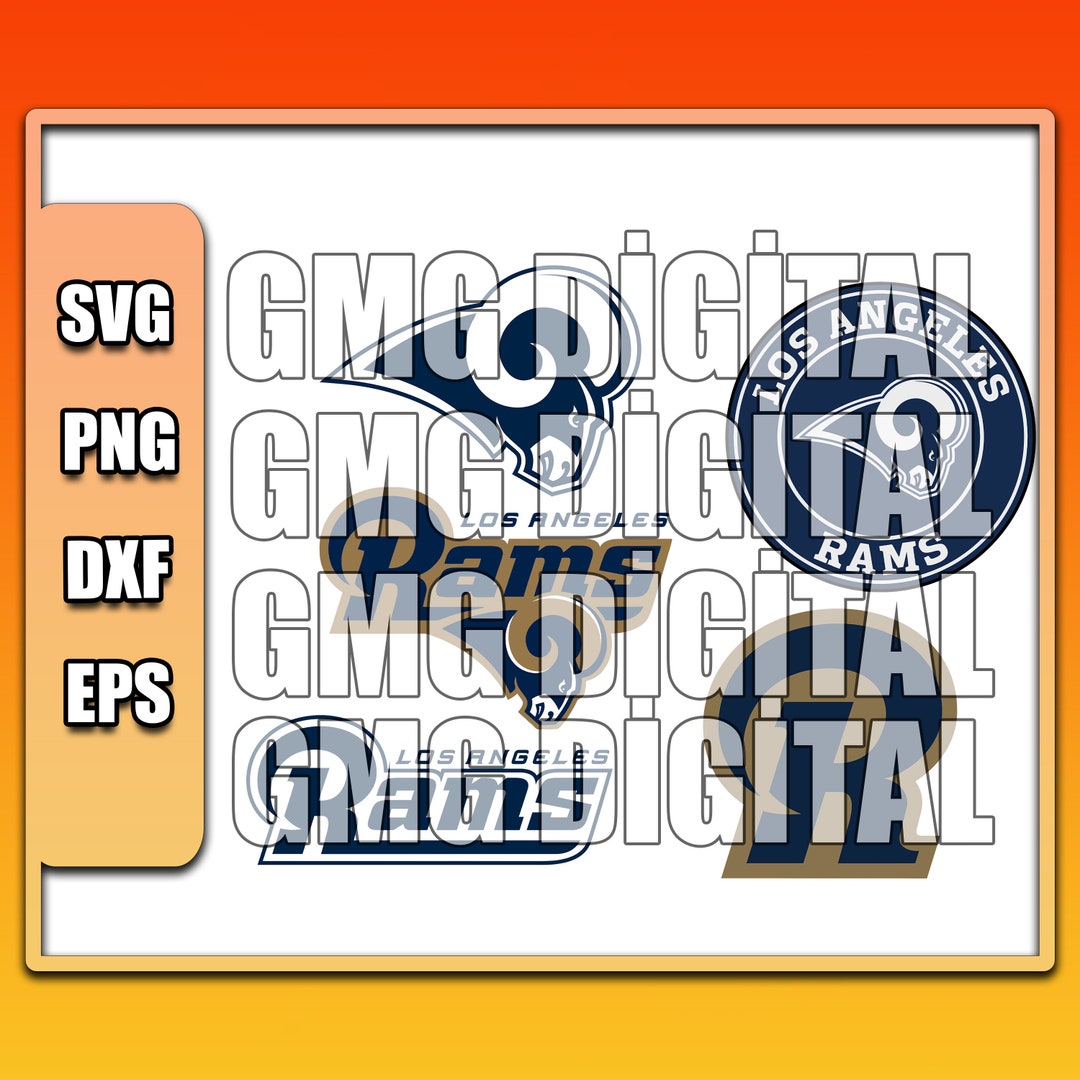 Los Angeles Ramss Football SVG PNG Bundle Svg Sports Files - Etsy Australia