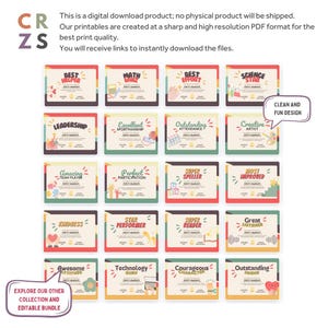 Character Award Certificate for Kids Classroom Award Certificate ...