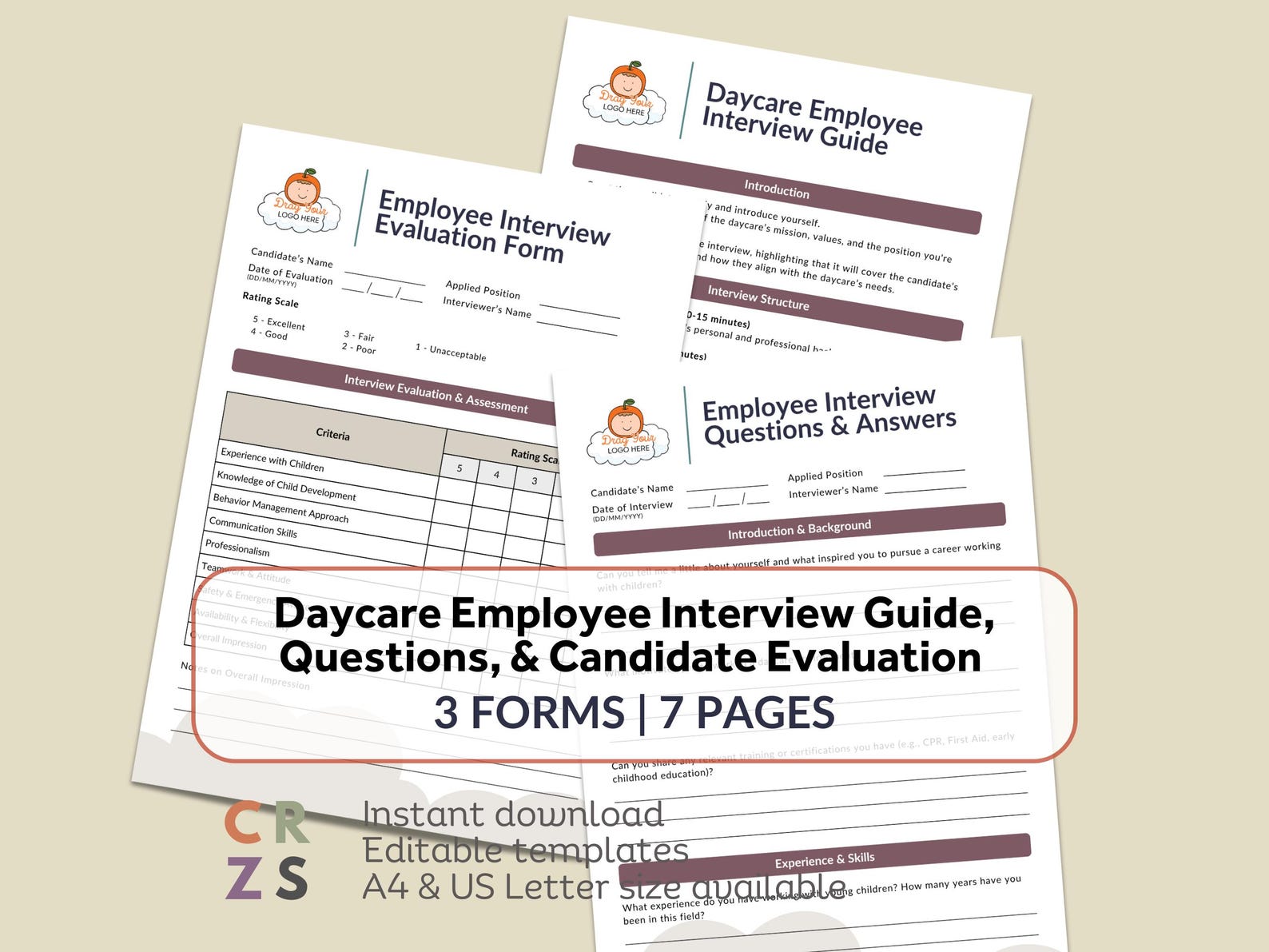 Daycare Employee Interview, Daycare Staff Hiring Interview, Daycare ...
