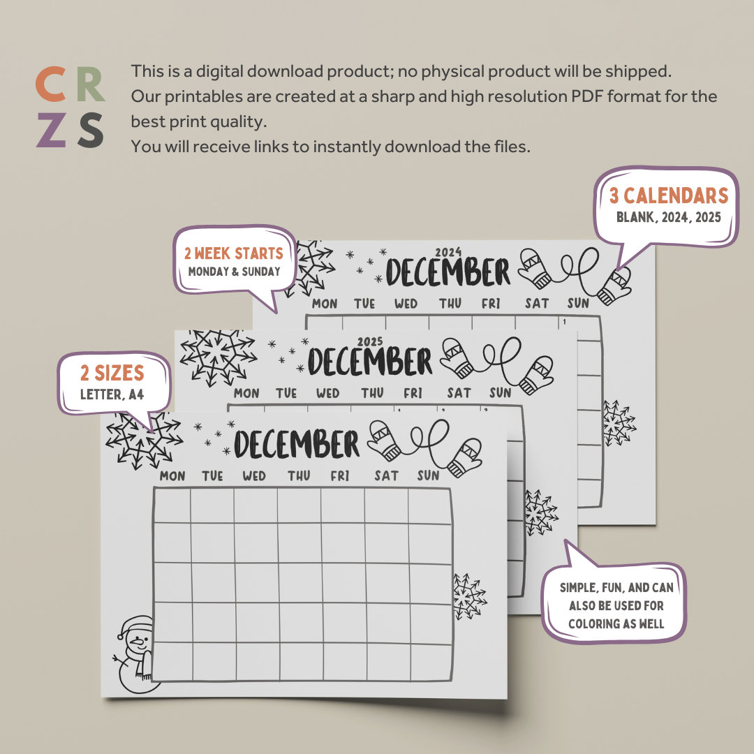 Kids Monthly Calendar, Kids 2024 2025 Calendar, Monthly Planner for ...