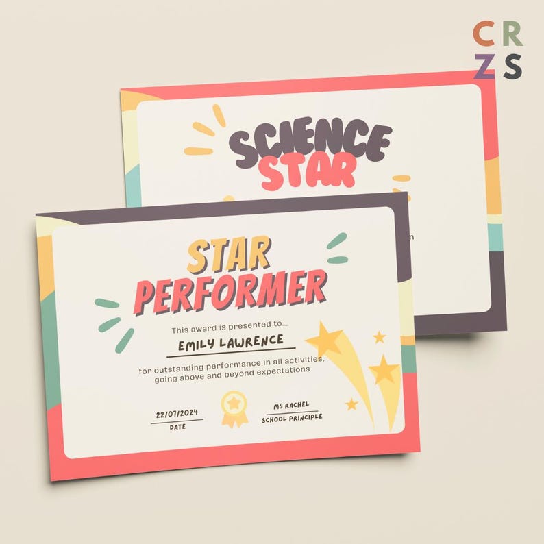 Editable Kids Award Certificate for Classroom Award Certificate ...