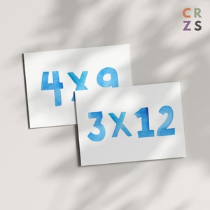1-12 Multiplication Flash Cards | Math Printable Cards | 1-12 ...