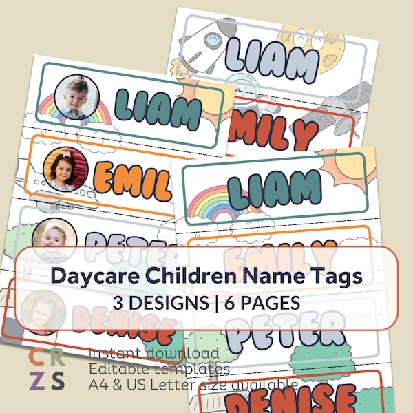 Cubby Name Tags - Etsy