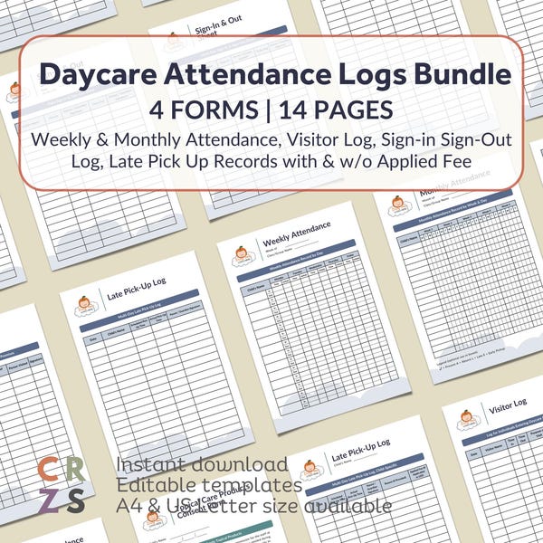 Pick up Log Sheet Template - Etsy