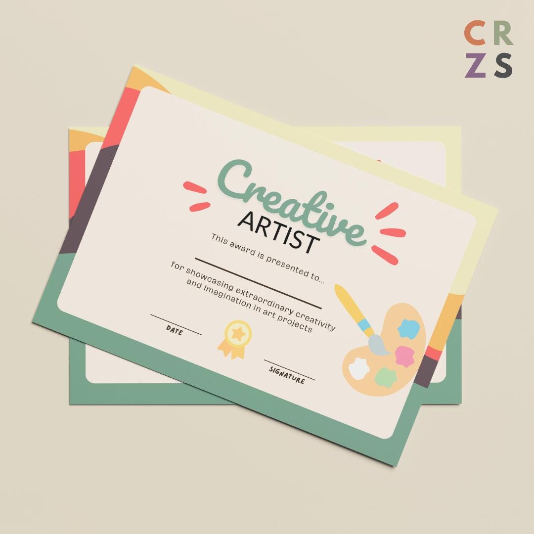 Creativity Award Certificate for Kids Classroom Award Certificate ...