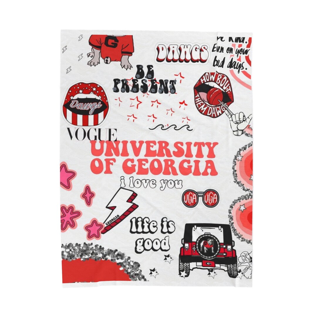 University of Georgia Plush Blanket - Etsy