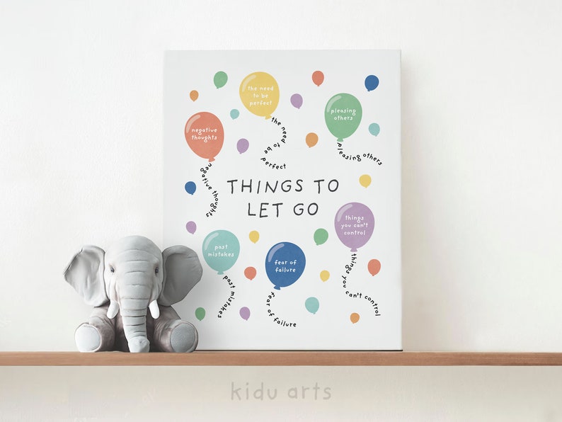 Things to Let Go, Coping Skill Poster, Things to Release, Mental Health ...
