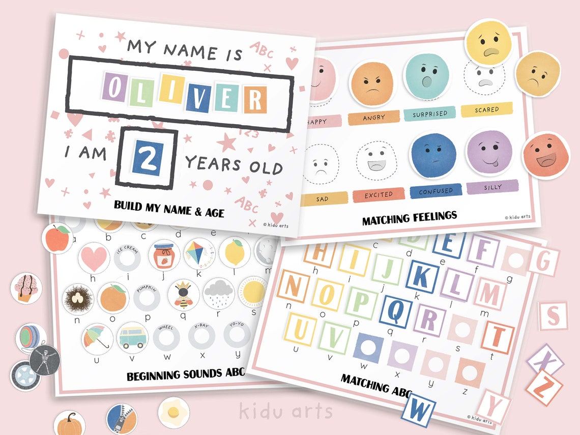 Toddler Busy Book Printable, Preschool Activity Binder Bundle ...