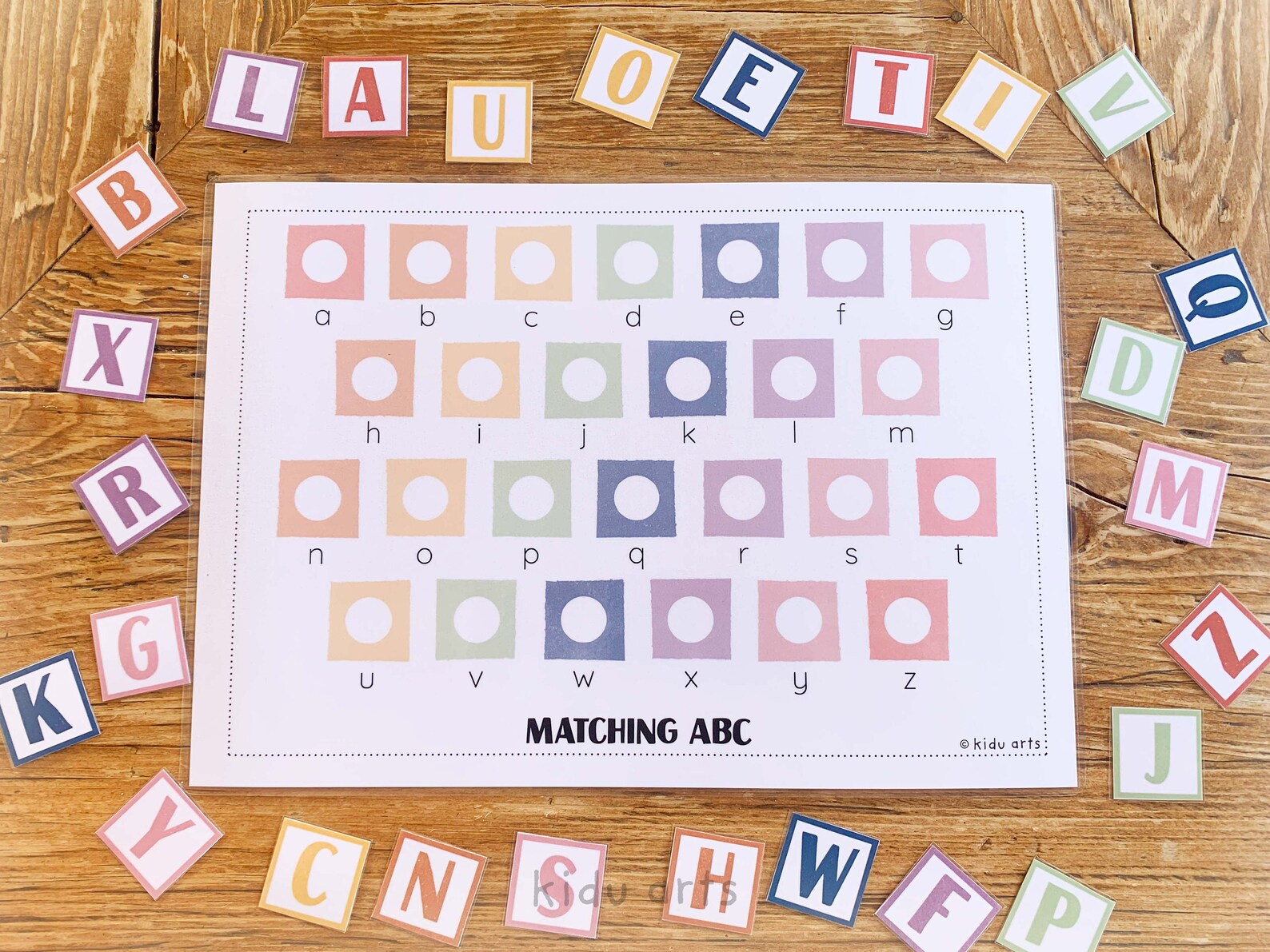 Alphabet Matching Activity, ABC Learning Worksheet, Upper Case Lower ...