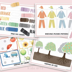 Toddler Busy Book Printable, Preschool Activity Binder Bundle ...