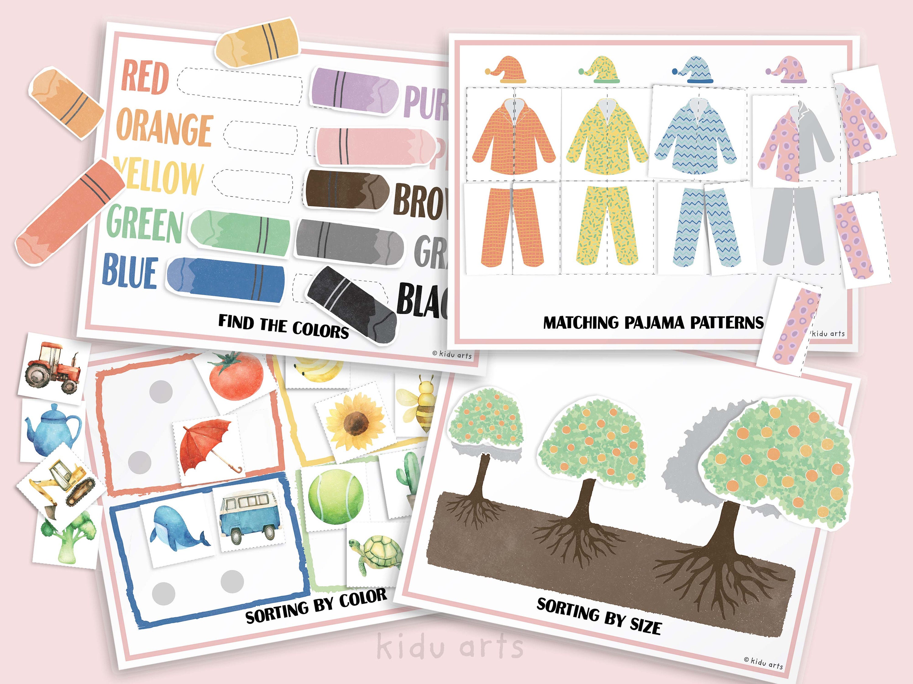 Toddler Busy Book Printable, Preschool Activity Binder Bundle ...