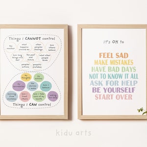20 Calm Corner Poster Set, Calming Down Strategies, Kids Wall Art ...