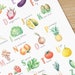 Alphabet Poster, Fruits + Vegetables ABC Print, Kids Wall Art ...