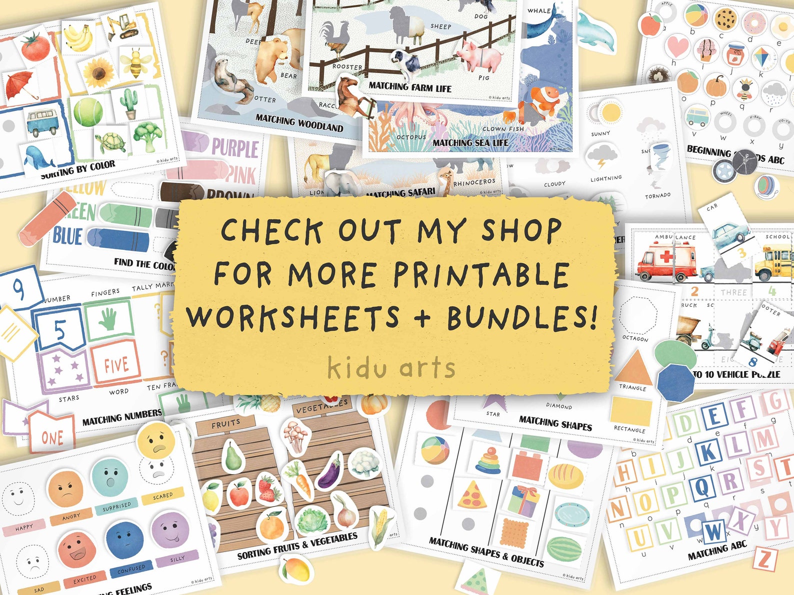 Fruit and Vegetable Sorting Activity, Preschool Worksheet, Toddler ...