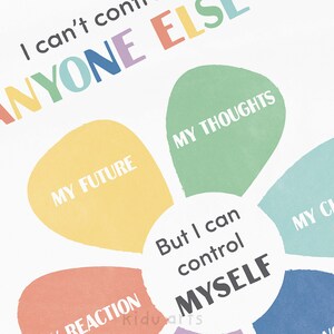 I Can’t Control Anyone Poster, Therapy Office Wall Decor, Mental Health ...