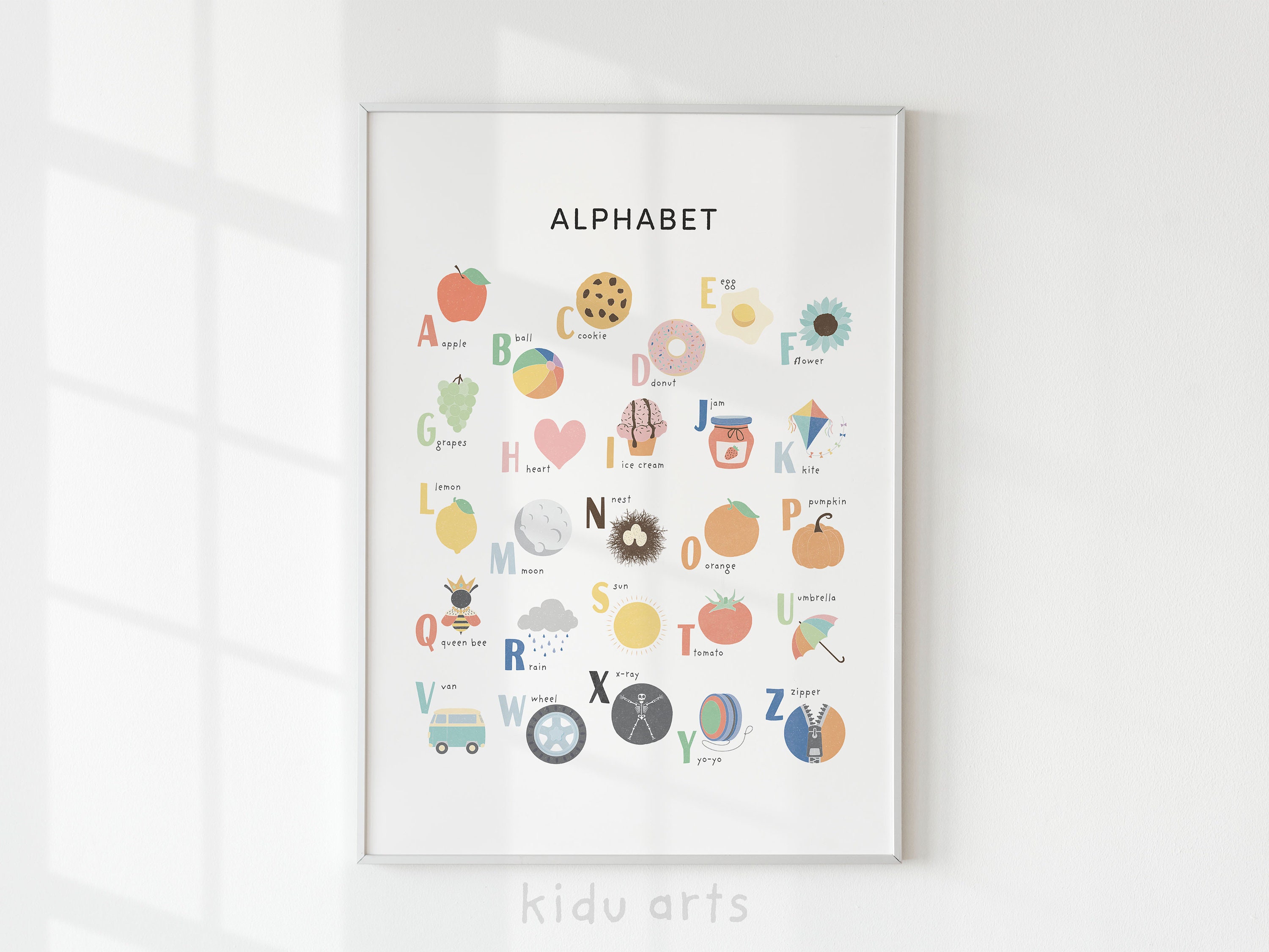 Alphabet Poster, Beginning Sounds ABC, Montessori Classroom Decor ...