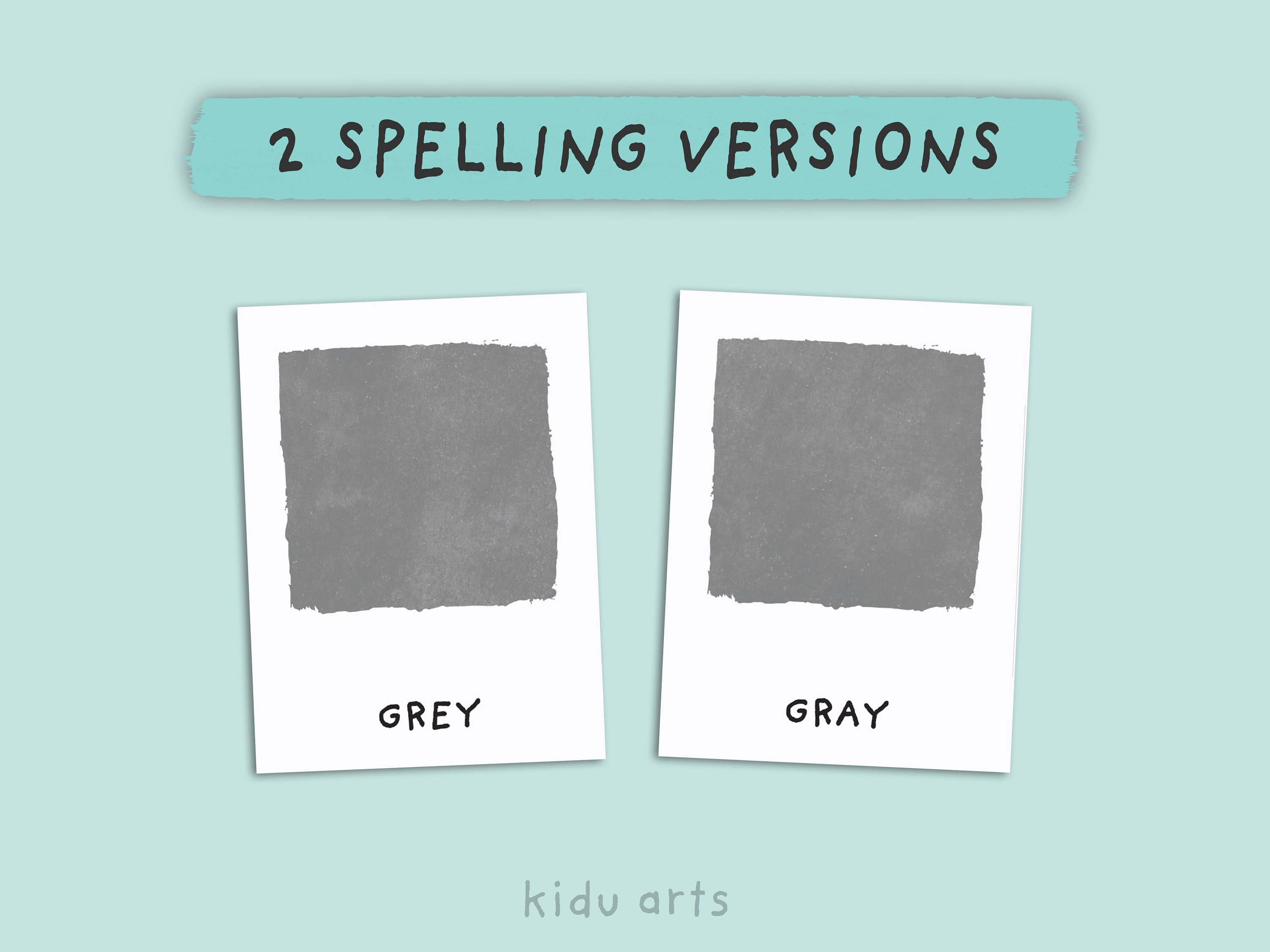 12 Color Flashcards, Kids Educational Rainbow Cards, Montessori Flash ...