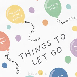 Things to Let Go, Coping Skill Poster, Things to Release, Mental Health ...