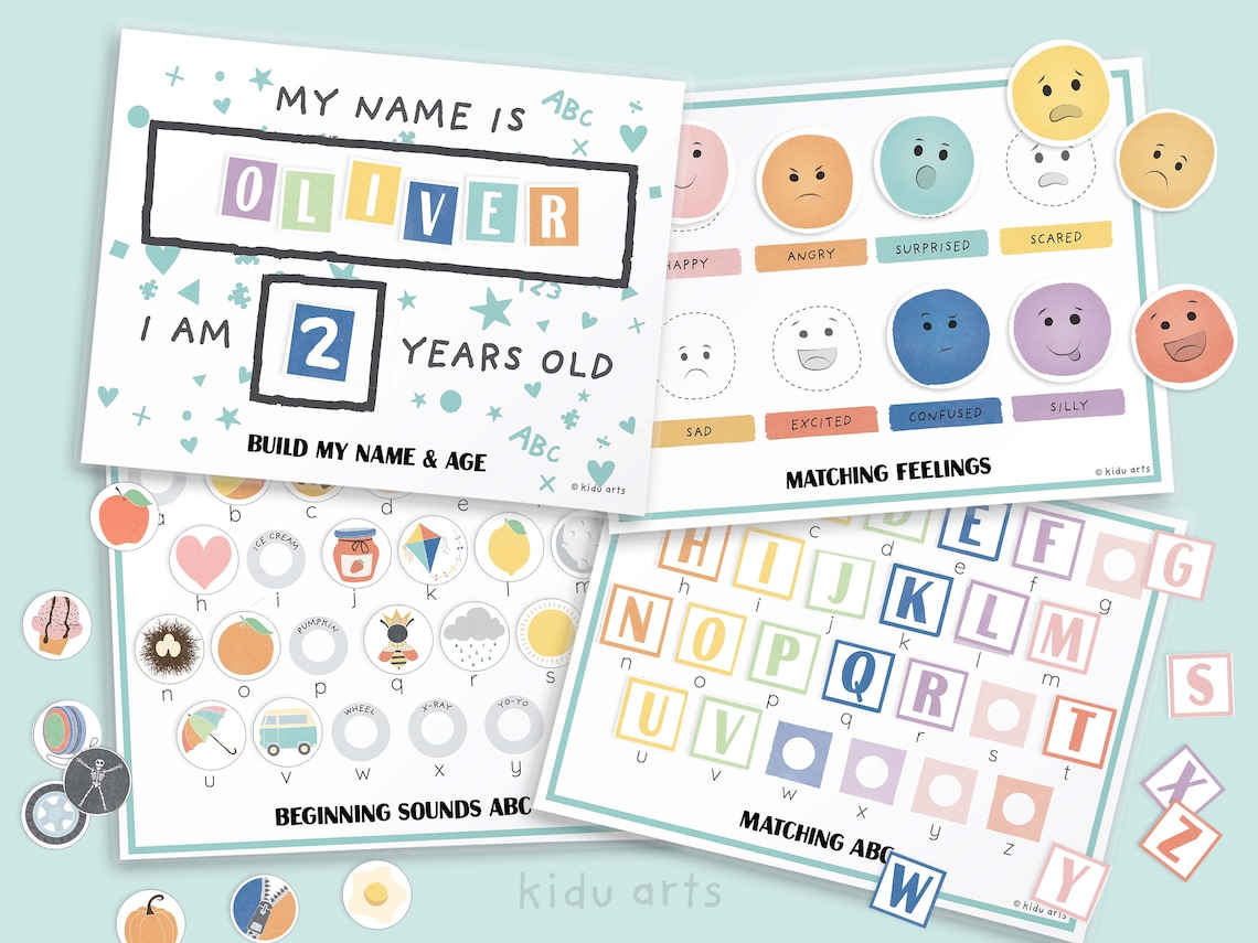 Toddler Busy Book Printable, Preschool Activity Binder Bundle ...