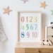 Alphabet + Numbers Poster Set, Rainbow ABC Print, Colorful Number Chart ...