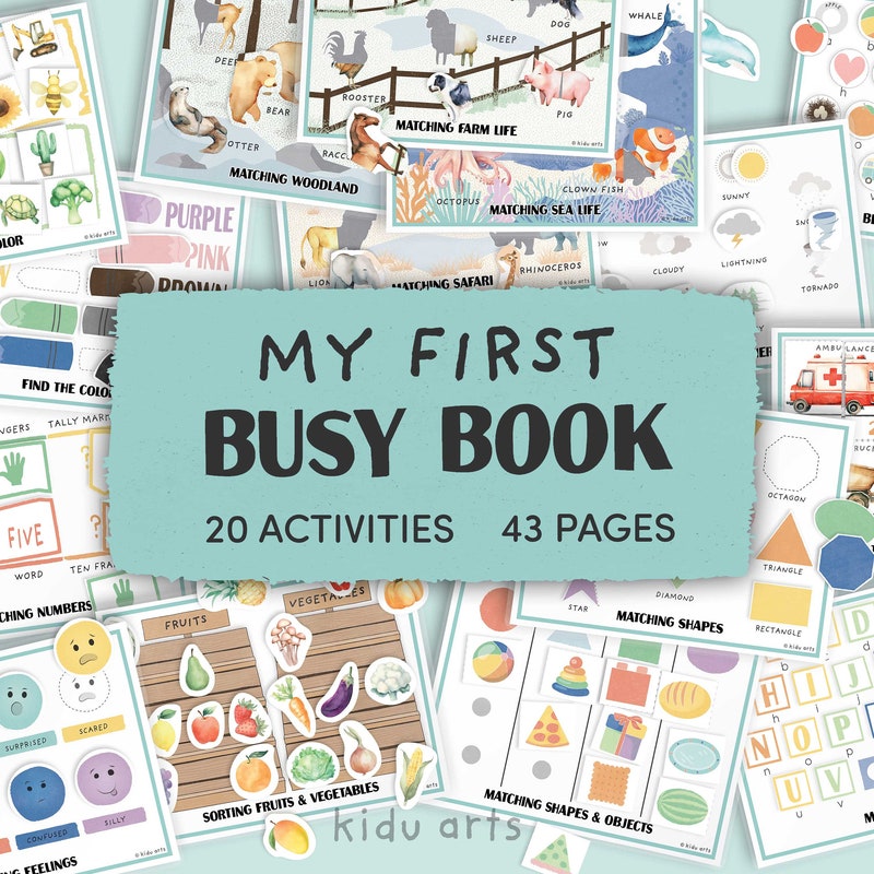Busy Book Printable - Etsy